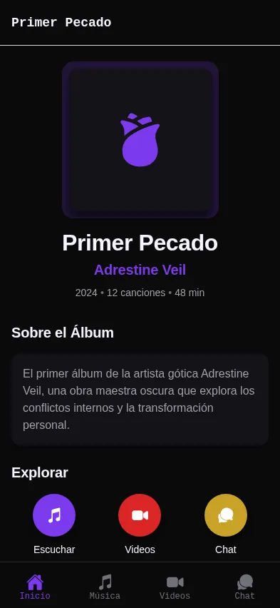 Primer Pecado Fan App