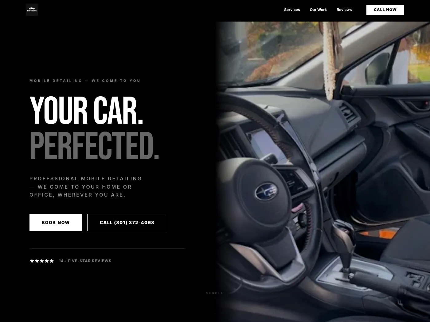 PrimeShine Detailing Website