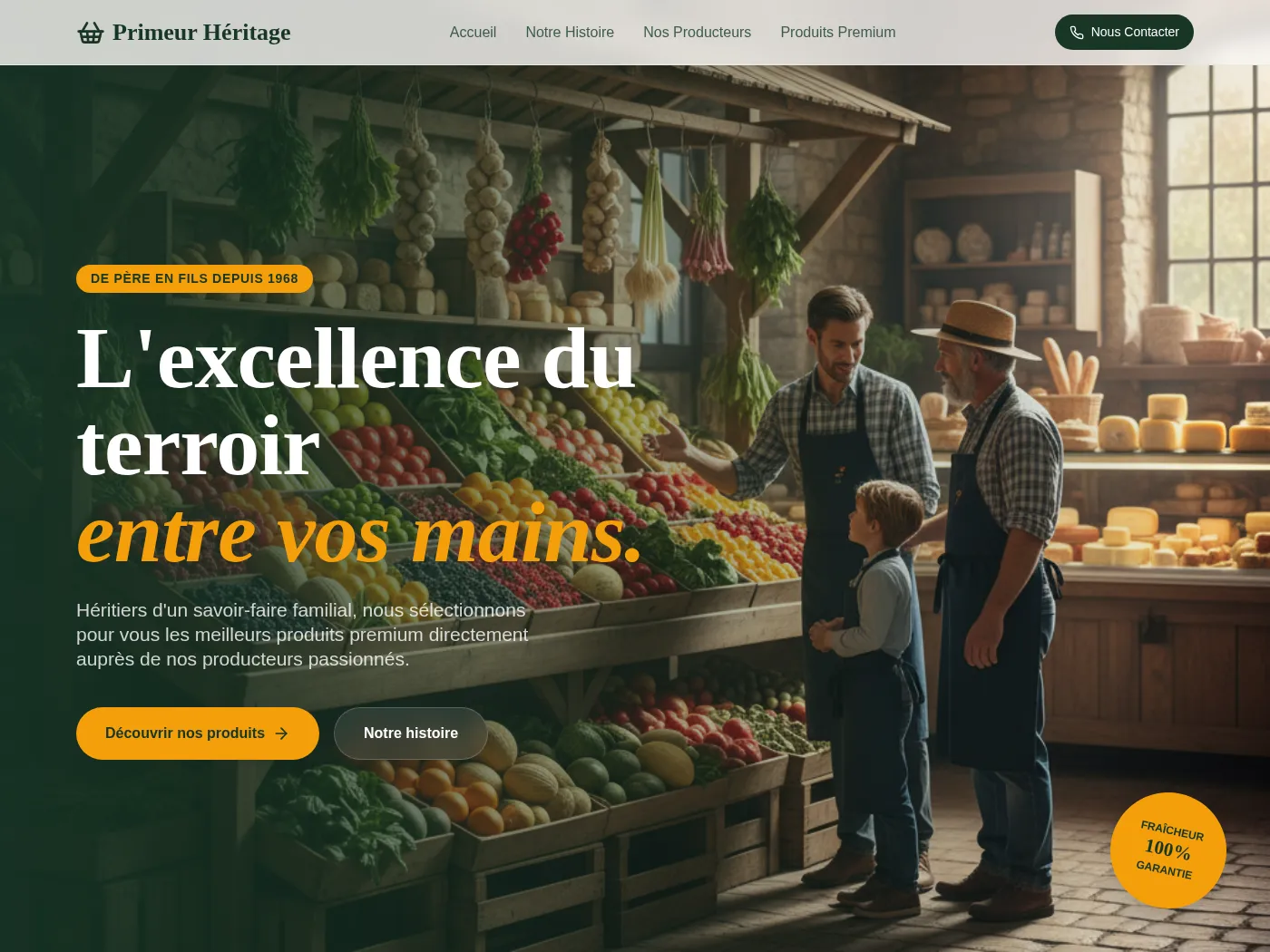 Primeur Héritage Web