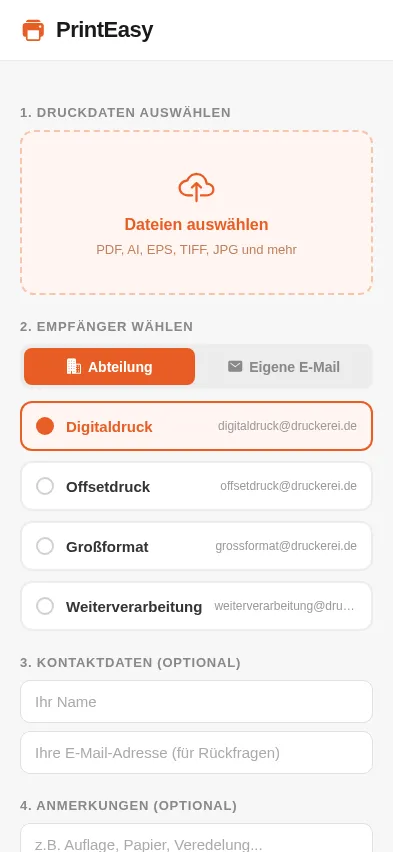 PrintEasy Upload App