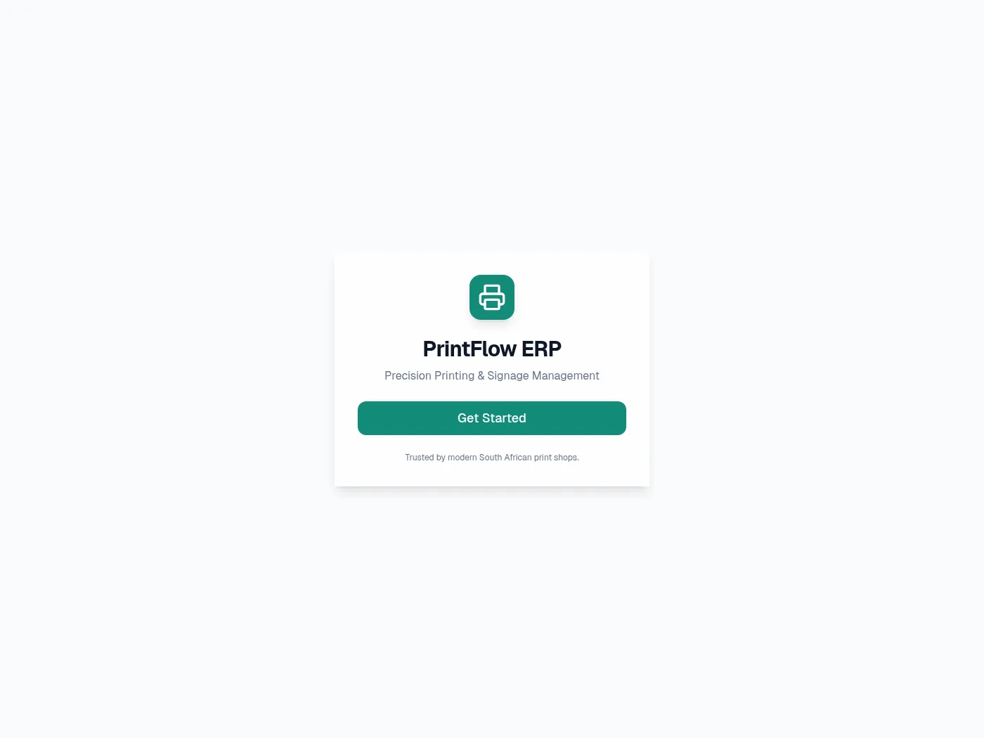PrintFlow ERP