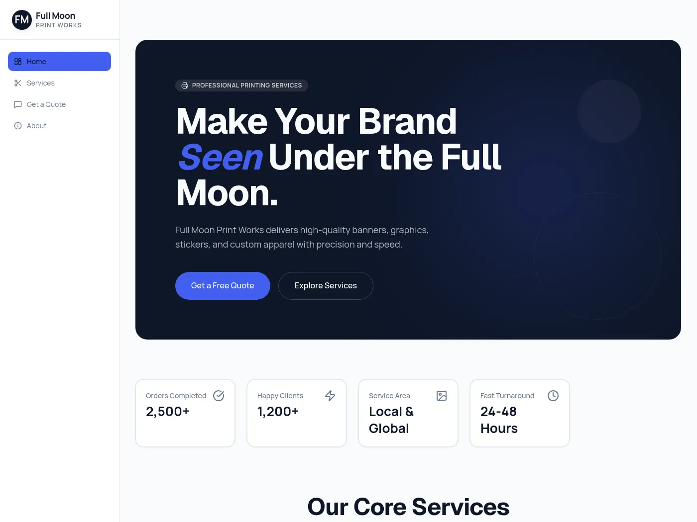 PrintHub Website