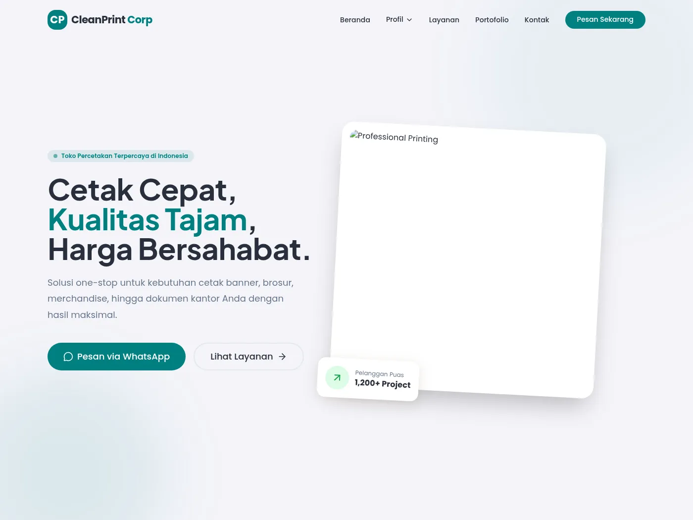 CleanPrint Corp Website