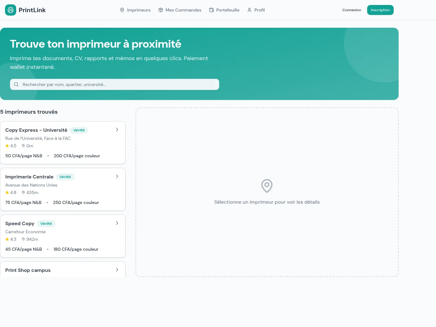 PrintLink Student Portal