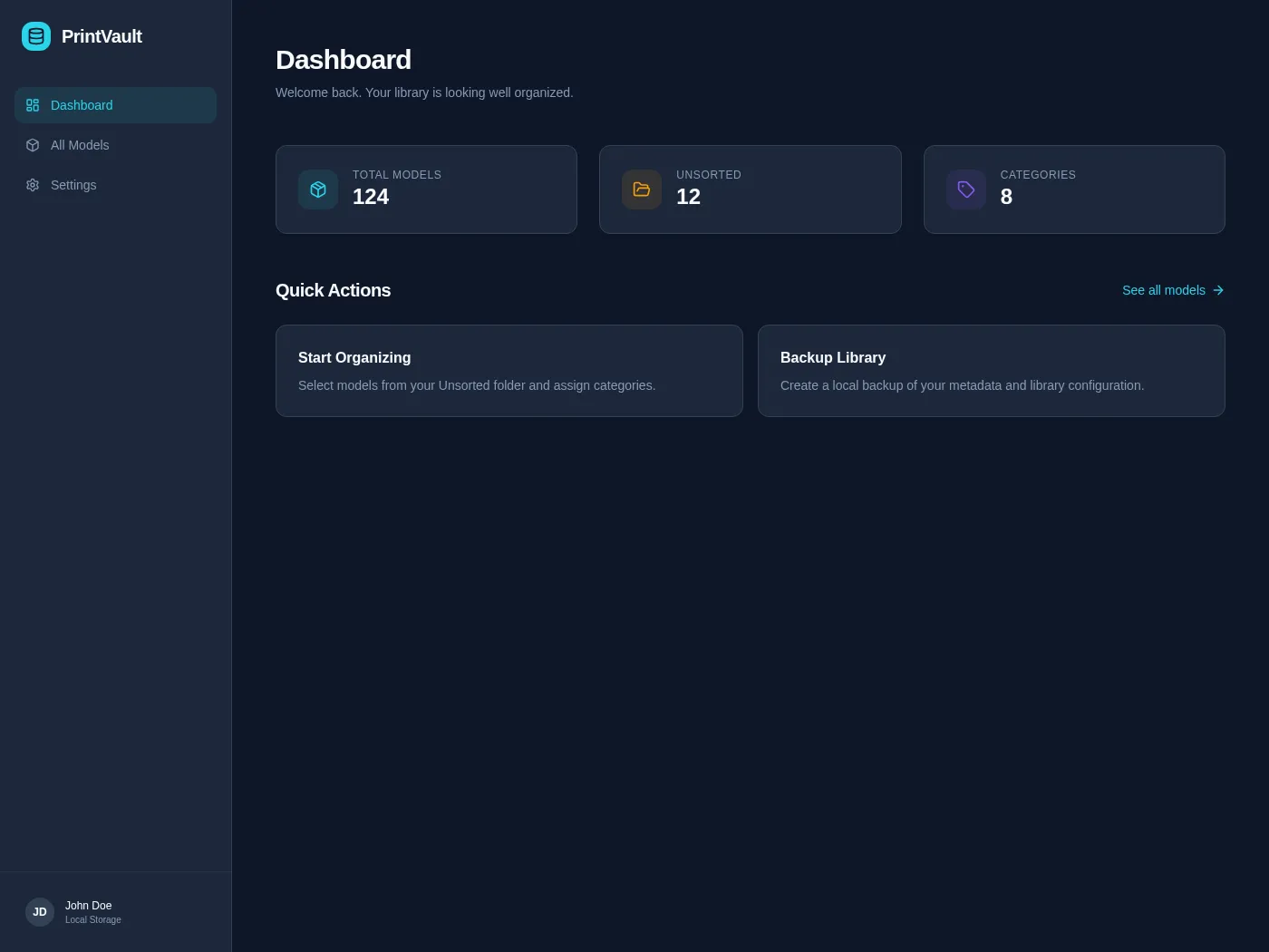 PrintVault UI Kit