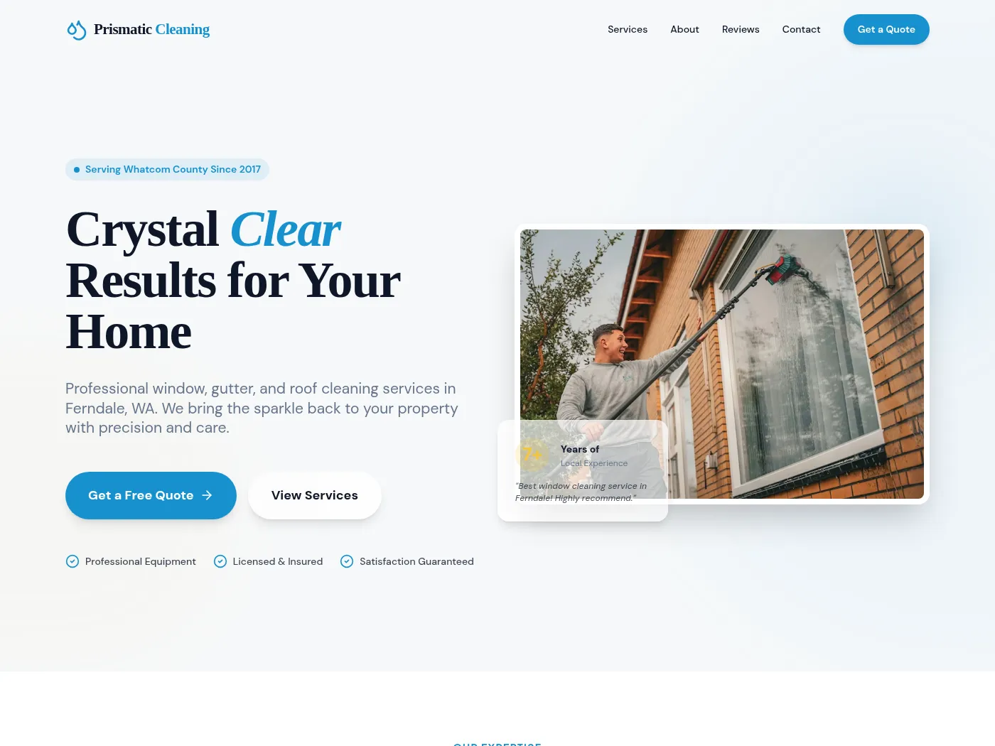 Prismatic Cleaning Website