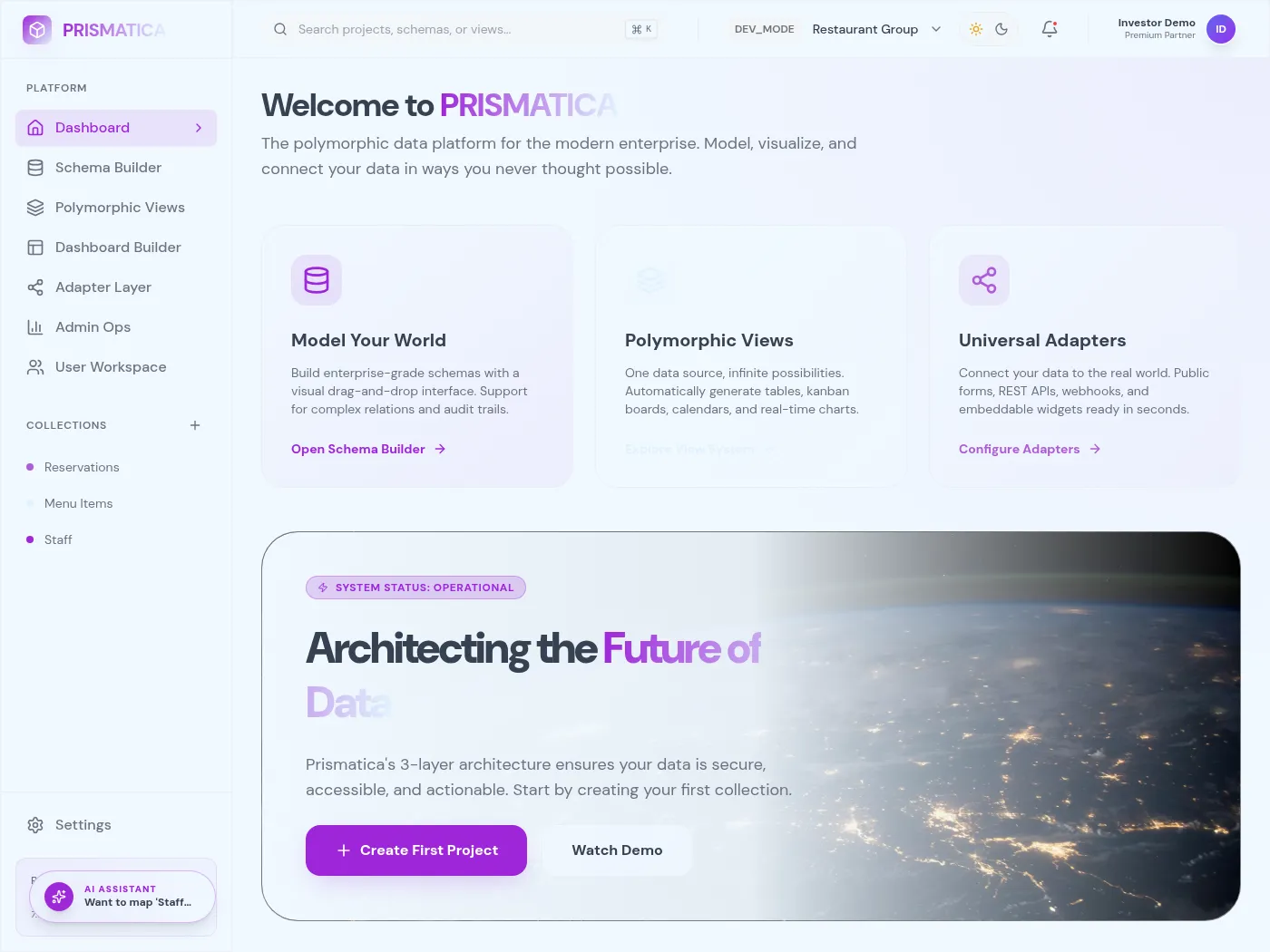Prismatica Polymorphic Platform