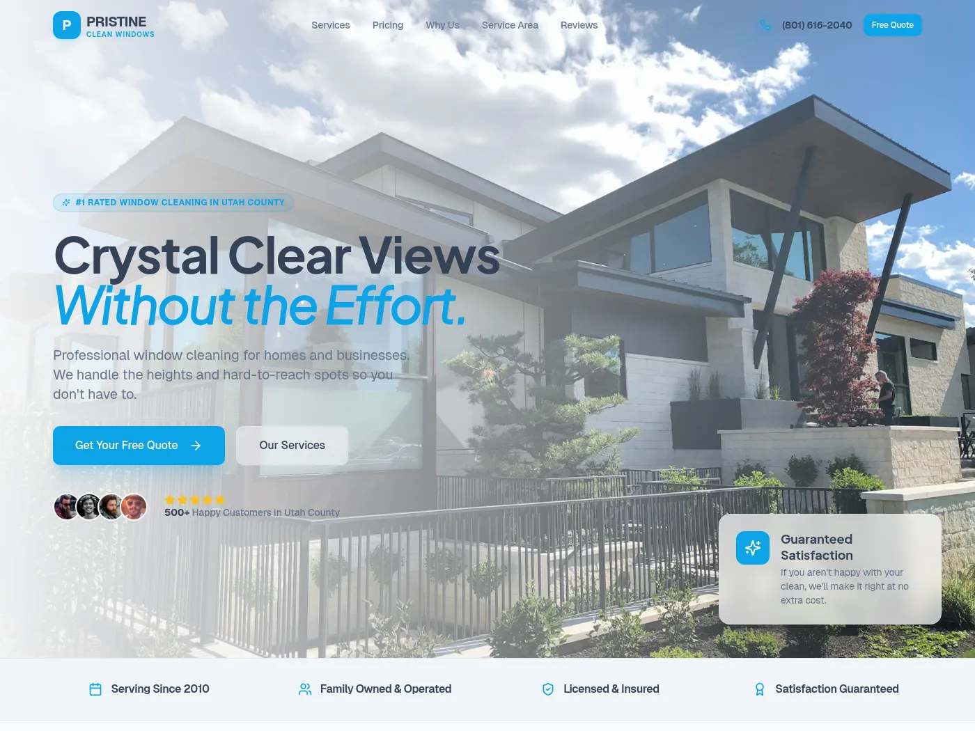 Pristine Clean Windows Site