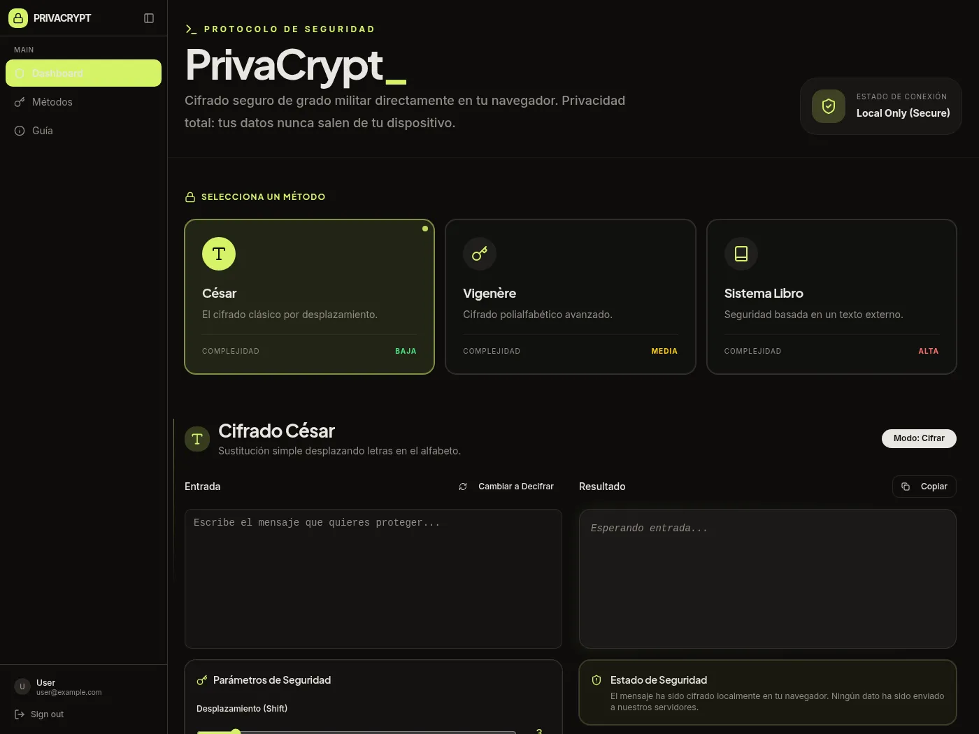 PrivaCrypt Cipher Hub