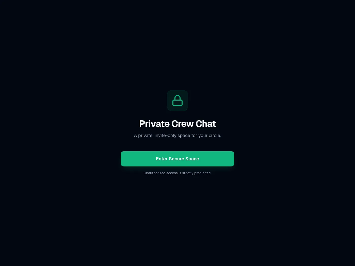 Private Crew Chat