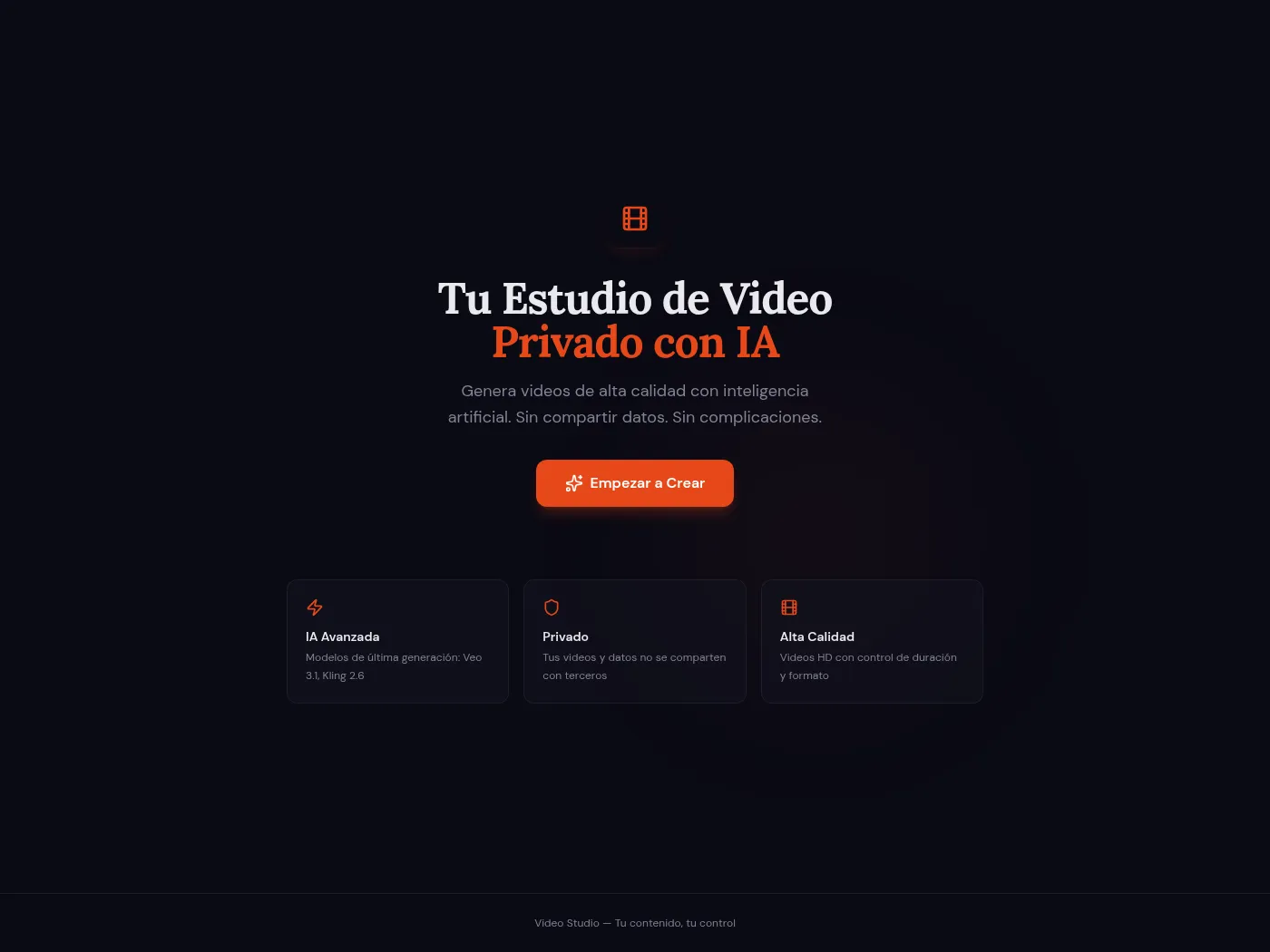Private Video Studio