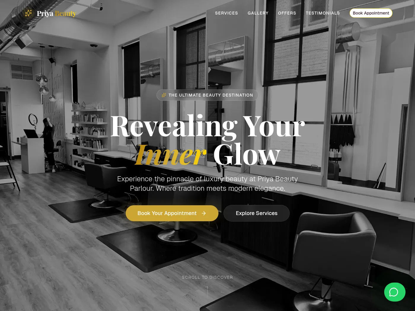 Priya Beauty Salon Web