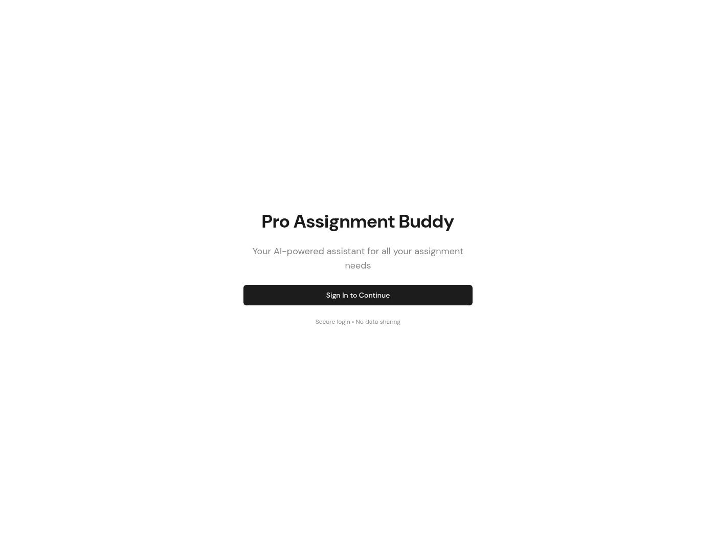 Pro Assignment Buddy