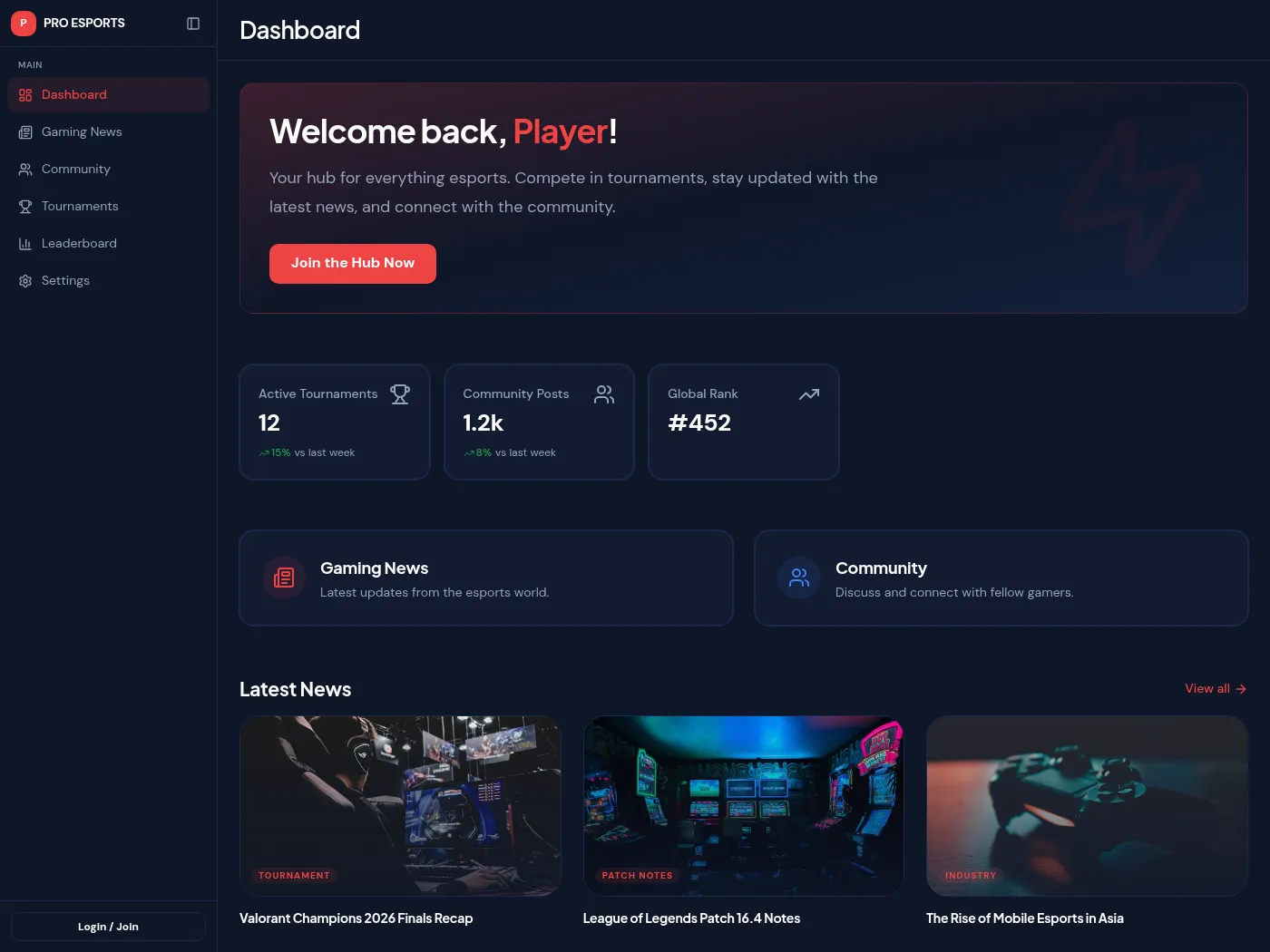 PRO Esports Hub