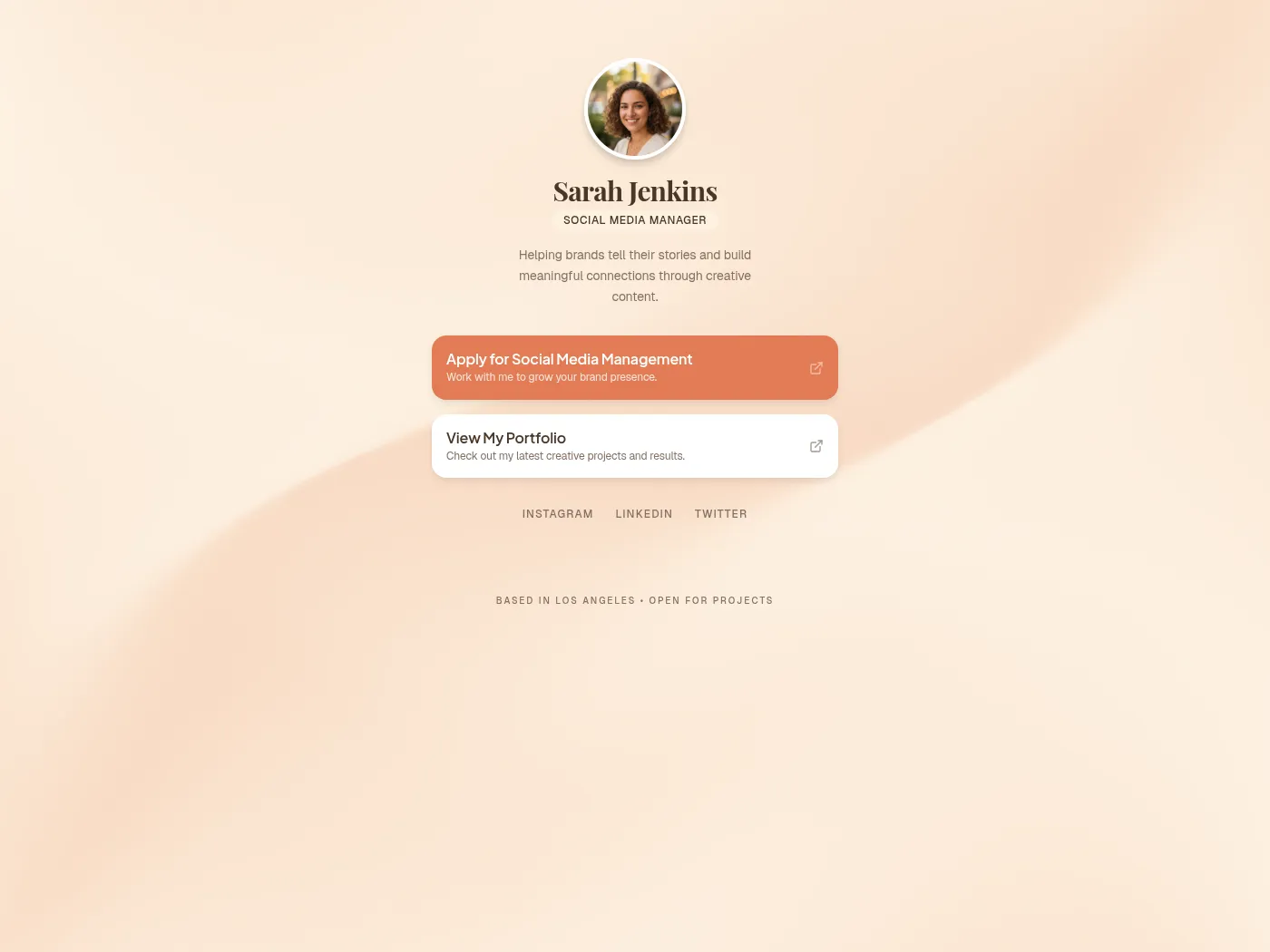 Pro Link-In-Bio Page