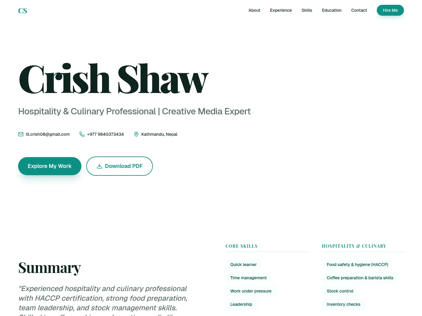 Pro Resume Showcase