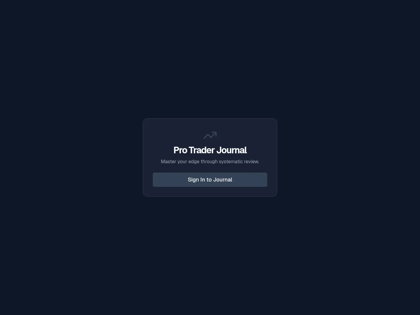 Pro Trader Journal