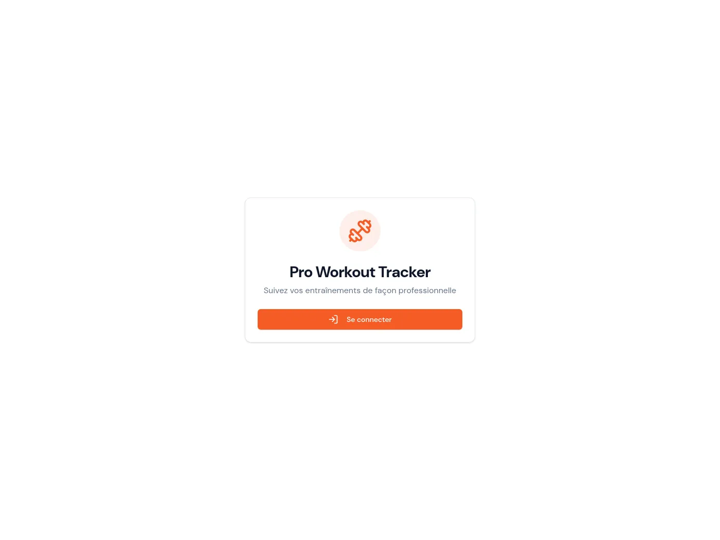 Pro Workout Tracker