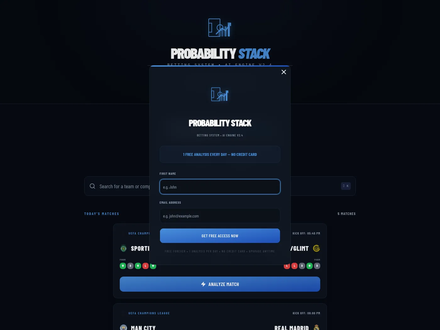 Probability Stack Analyzer