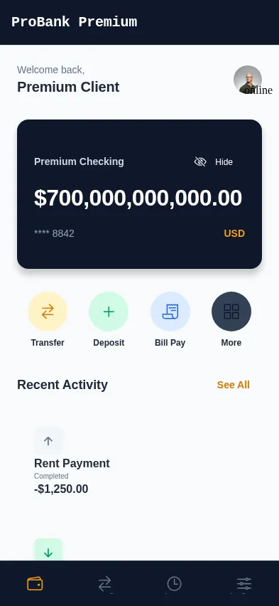 ProBank Simulator