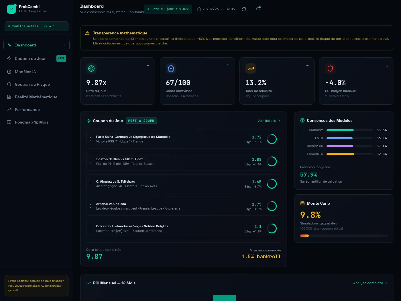ProbCombi AI Betting App