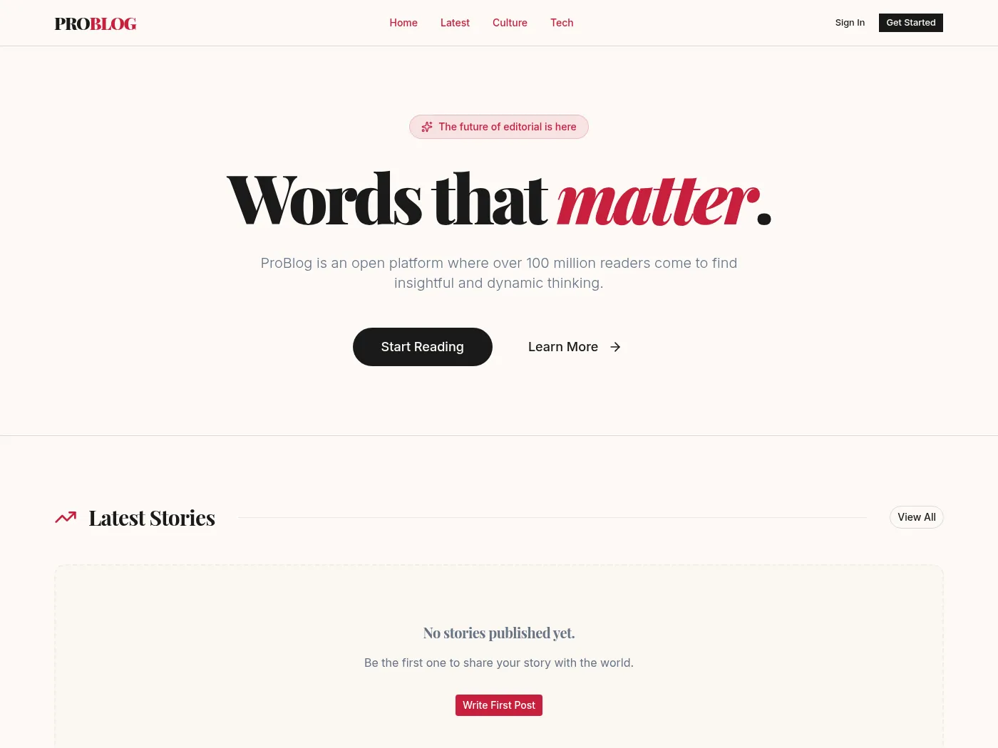 ProBlog Platform