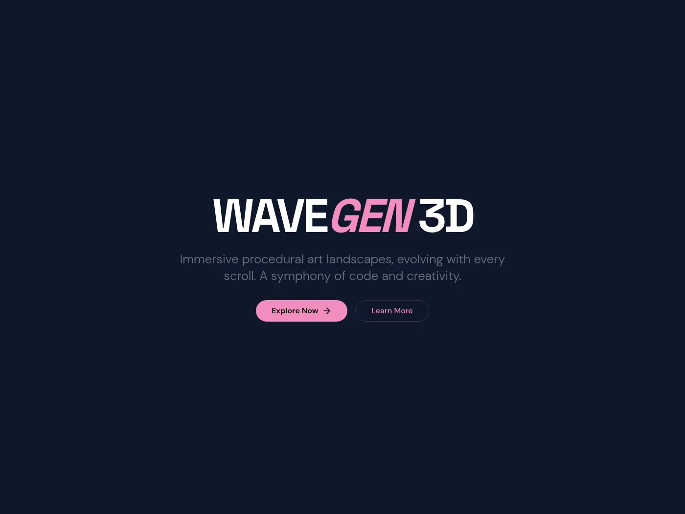 WaveGen 3D Scroll