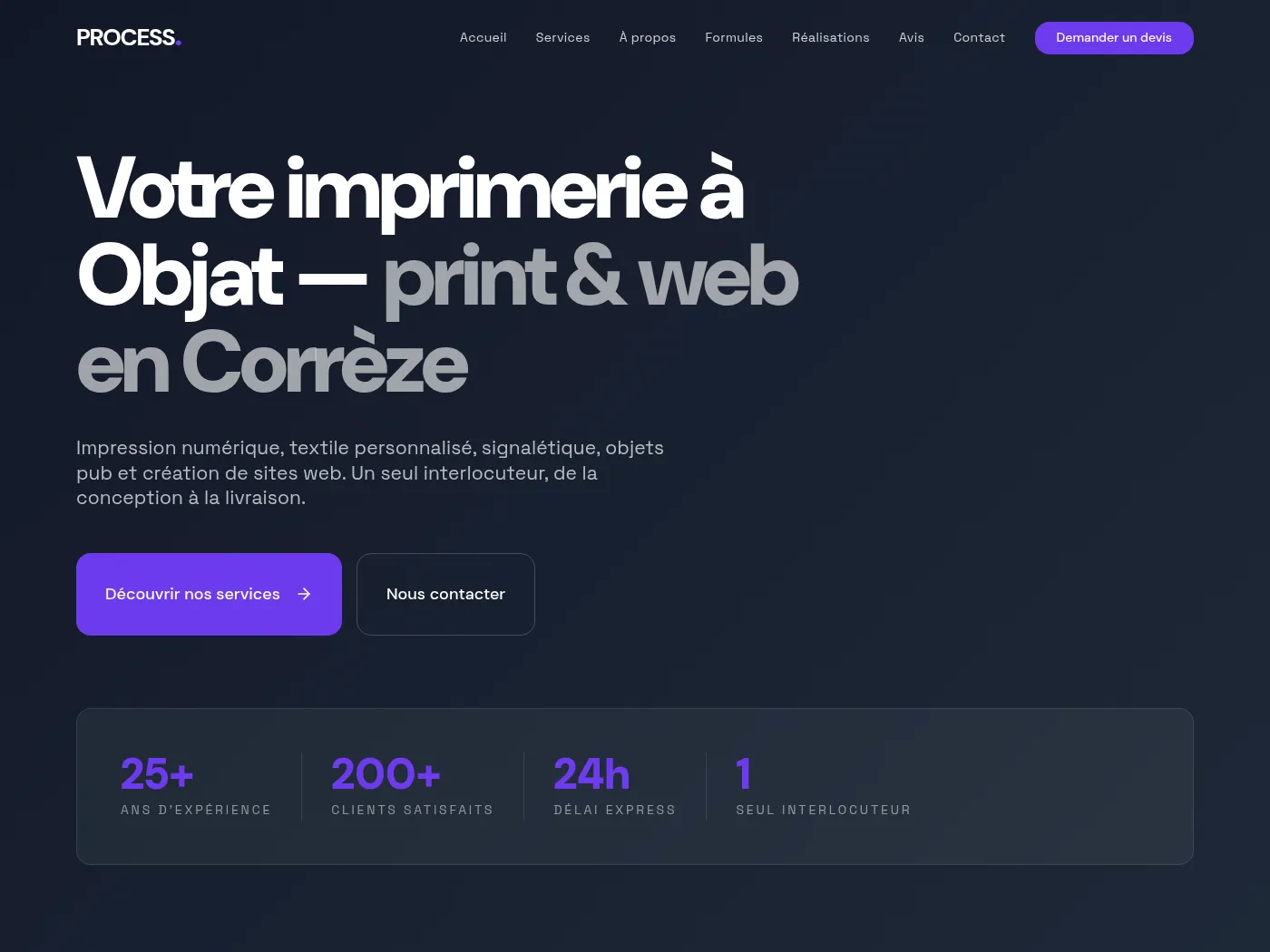 PROCESS Impression Vitrine