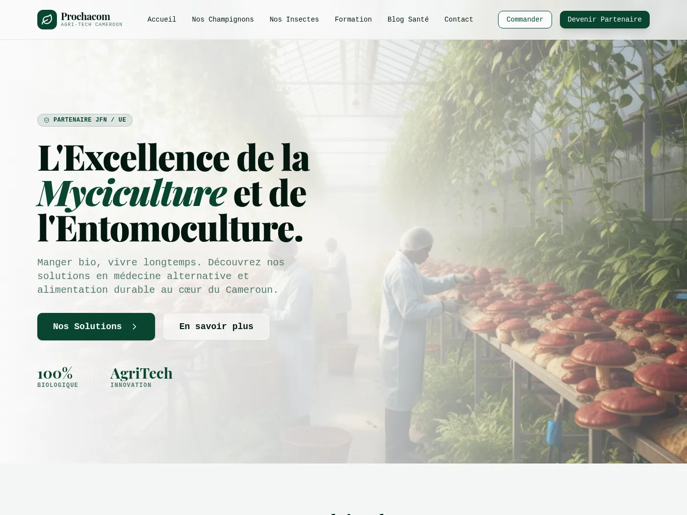 Prochacom AgriTech Landing