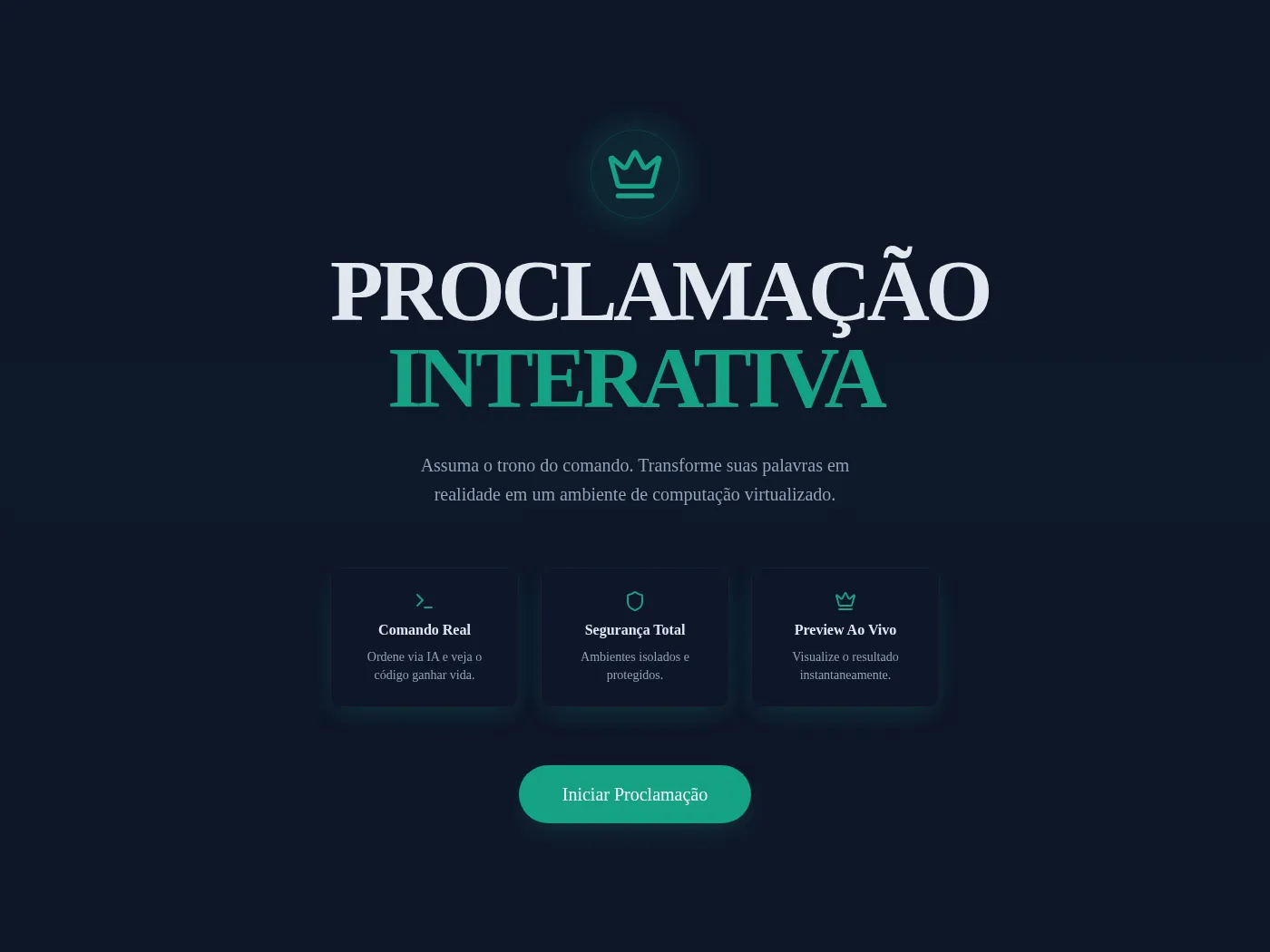 Proclamação Interativa Web