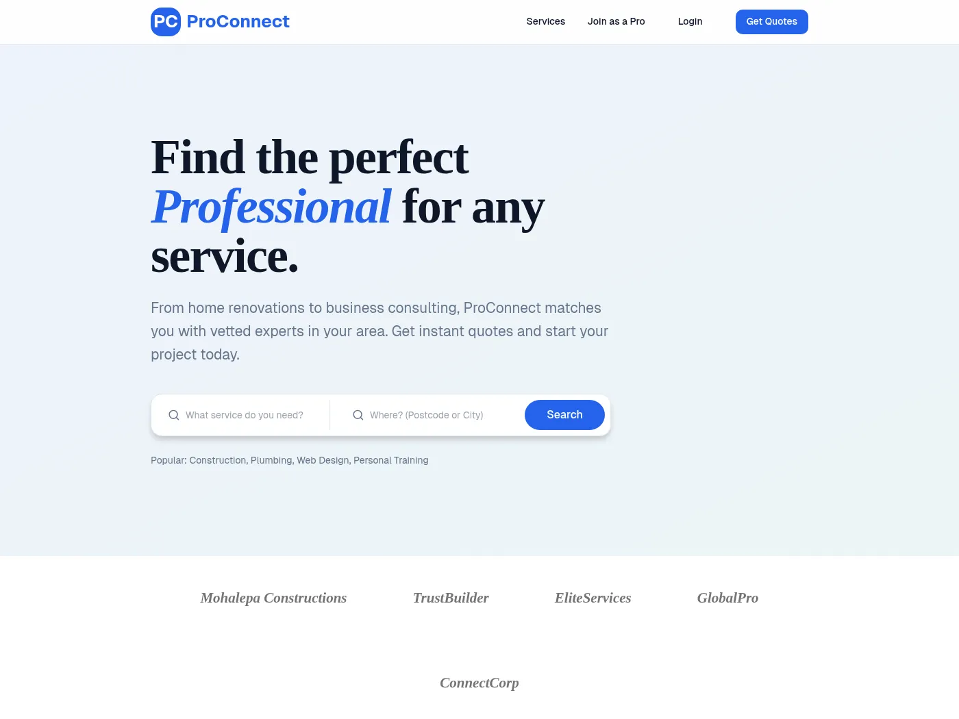 ProConnect Marketplace