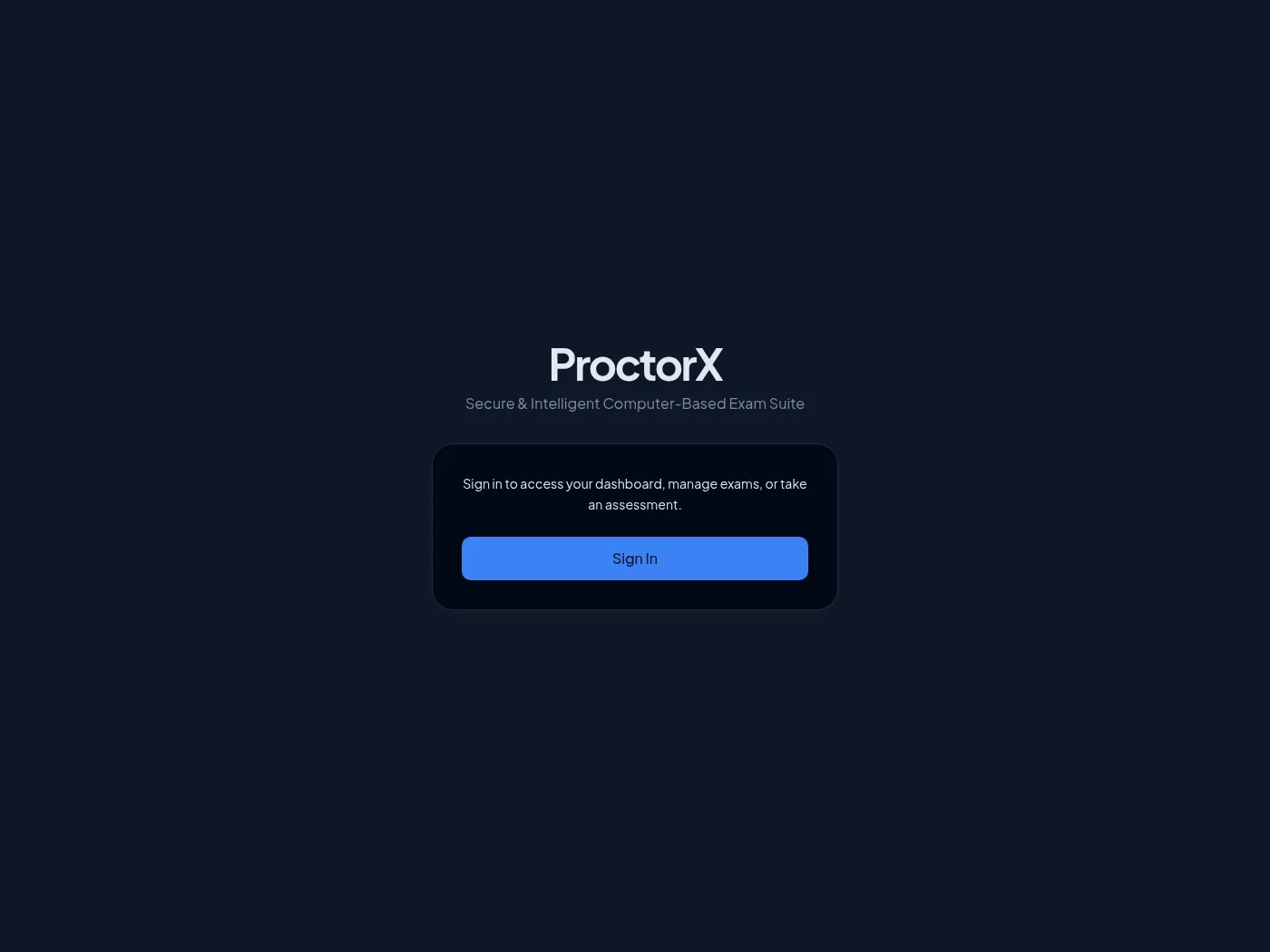 ProctorX Exam Suite