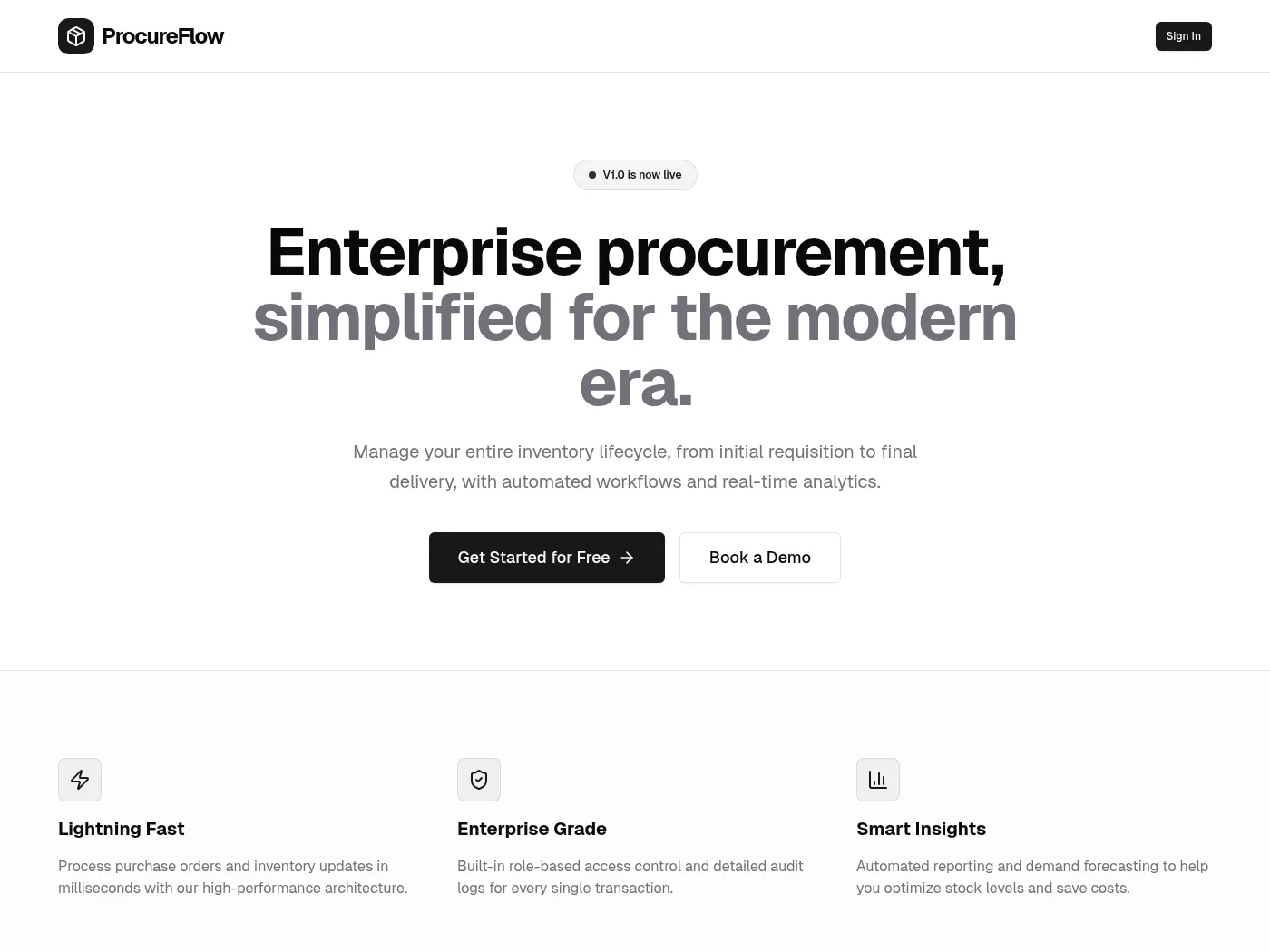 ProcureFlow ERP