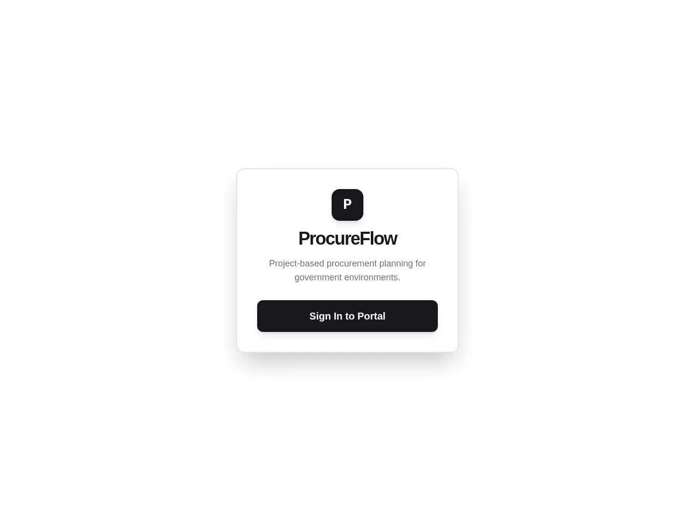 ProcureFlow Manager