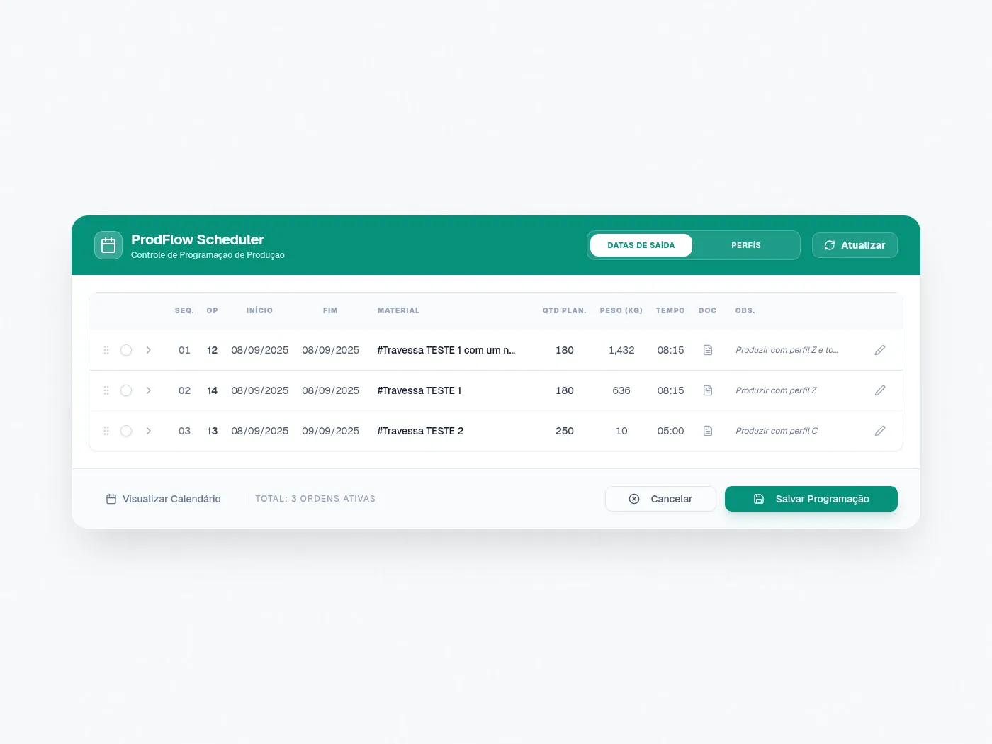 ProdFlow Scheduler