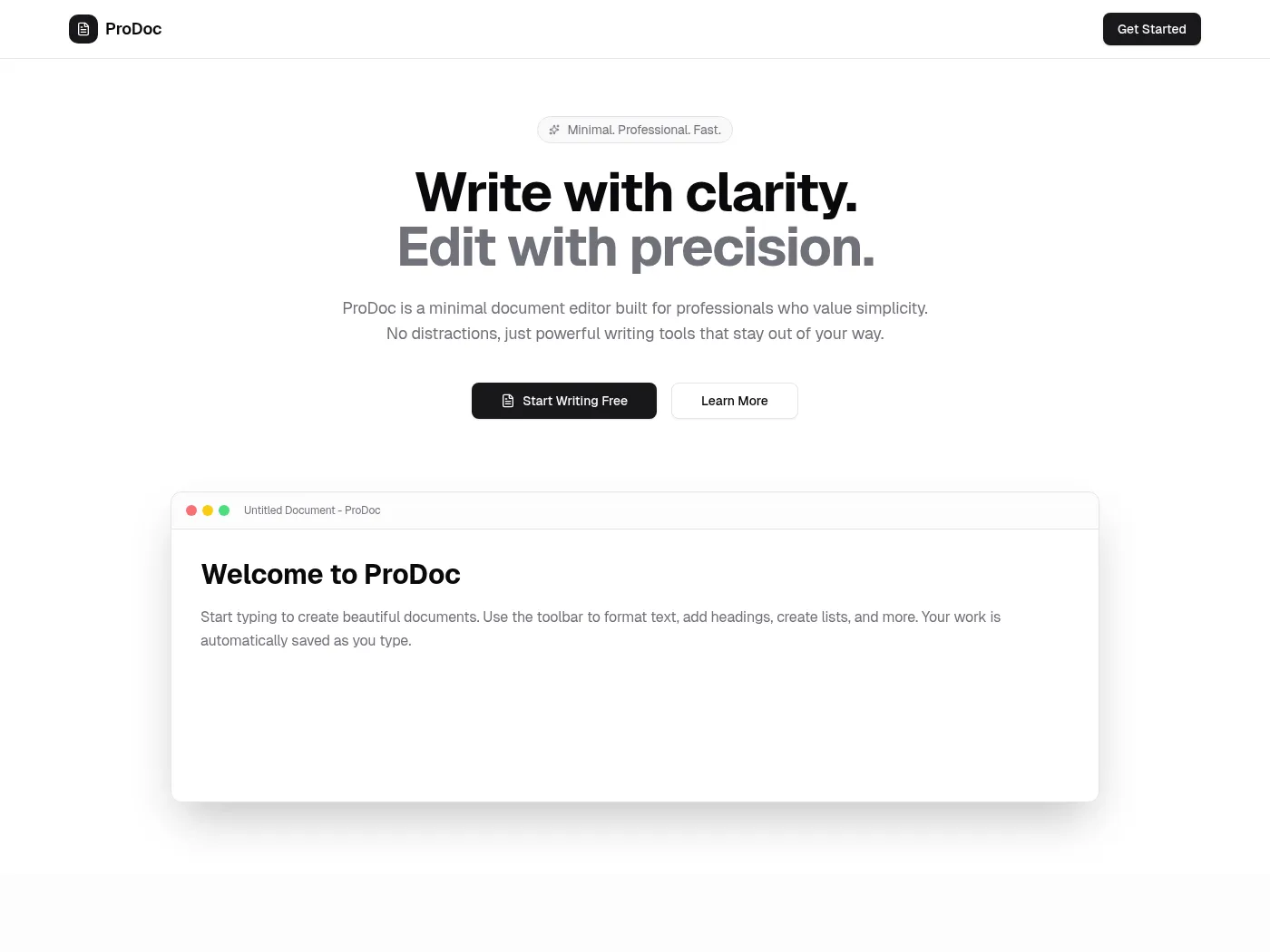 ProDoc Editor