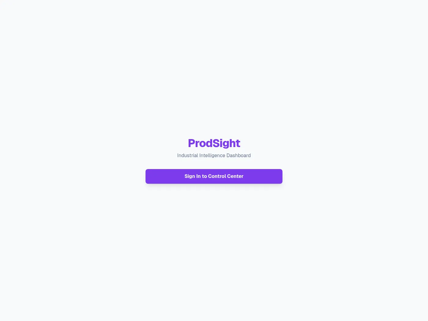 ProdSight Dashboard