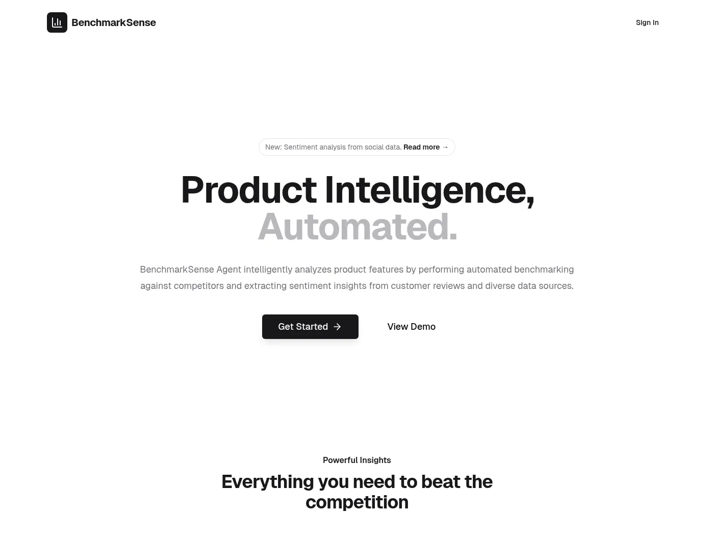 BenchmarkSense Agent