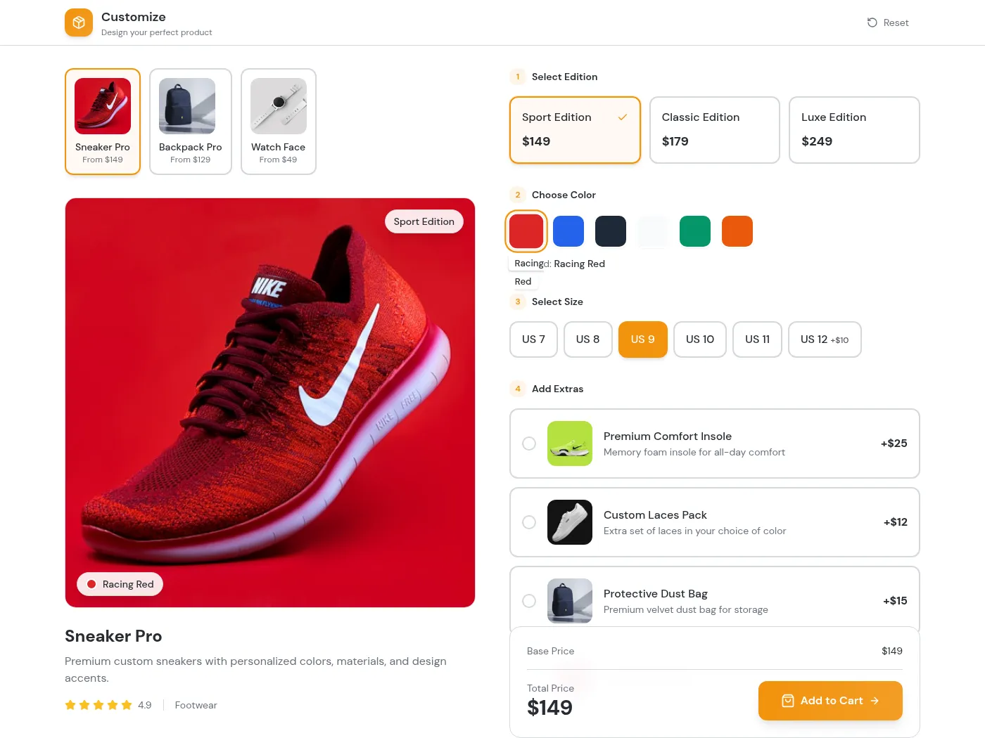 Custom Product Configurator