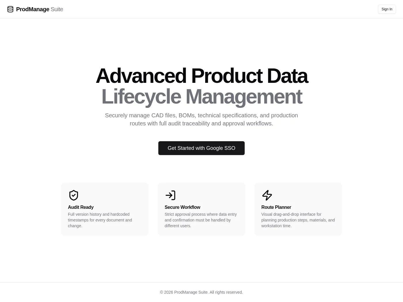 ProdManage Suite