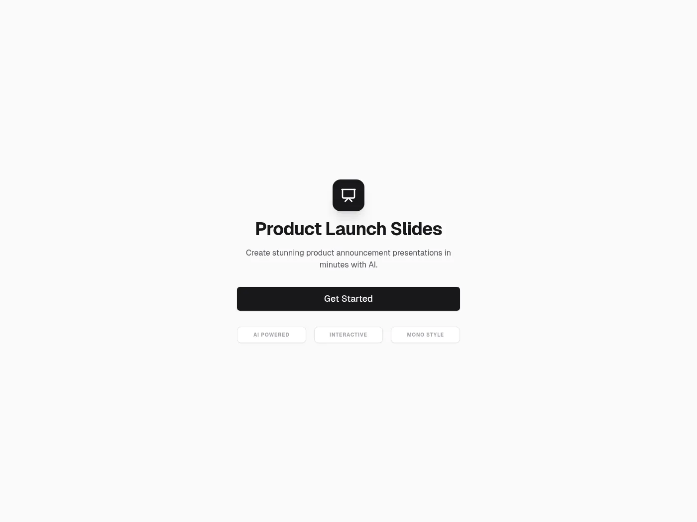 Product Launch Slides