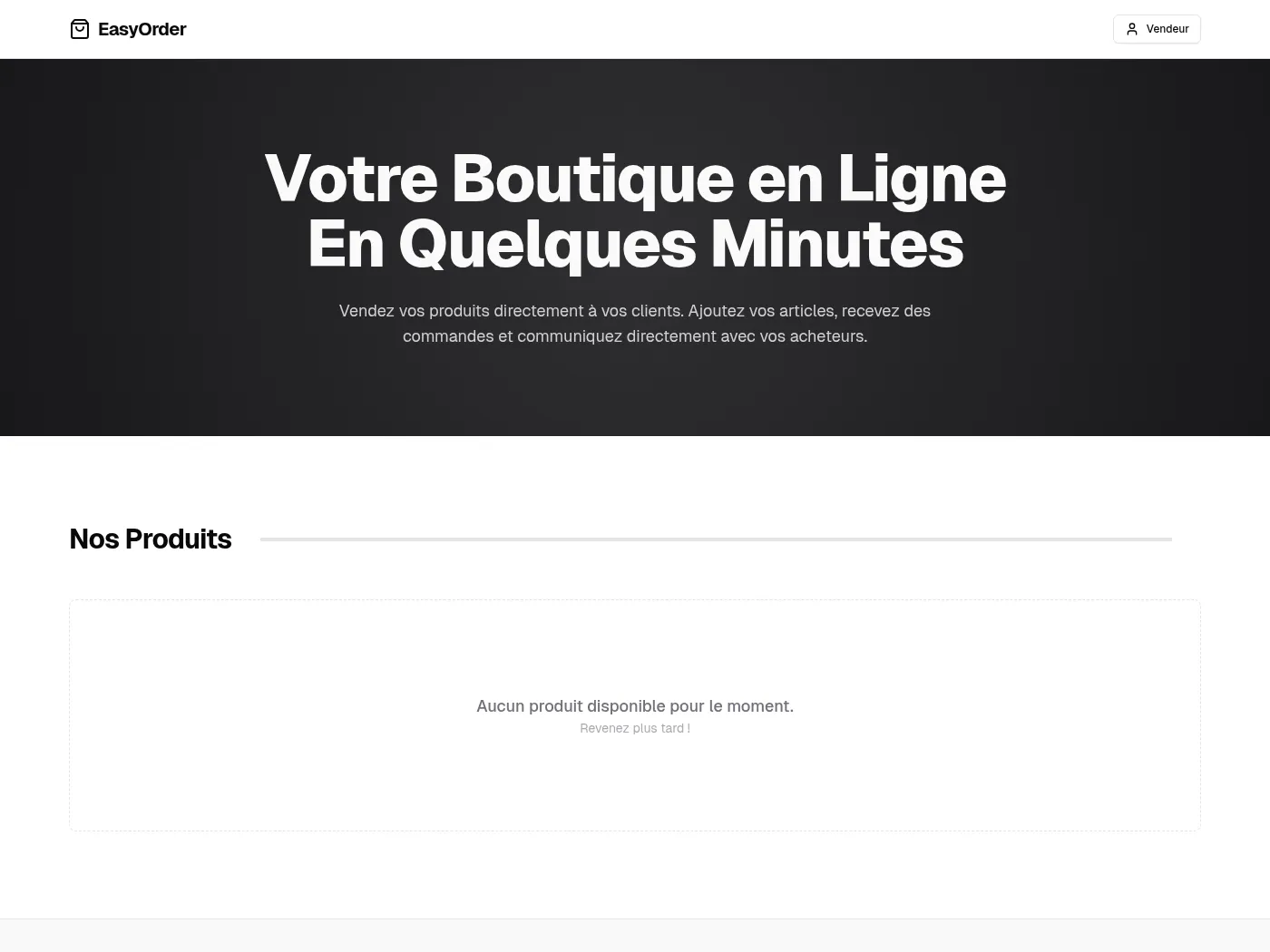 Easy Product Order Web