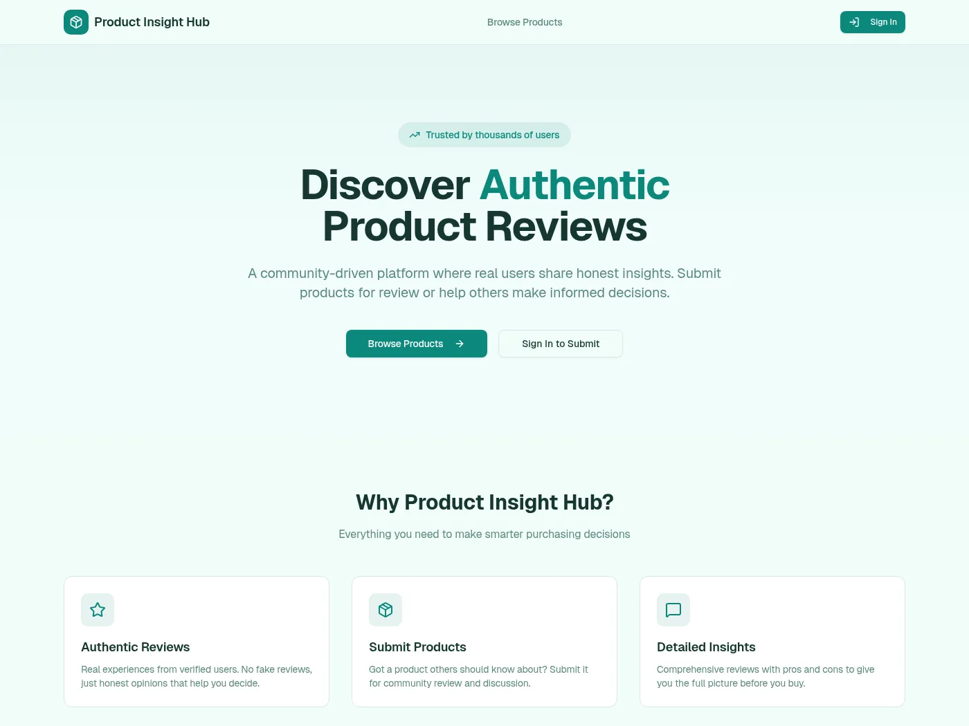Product Insight Hub