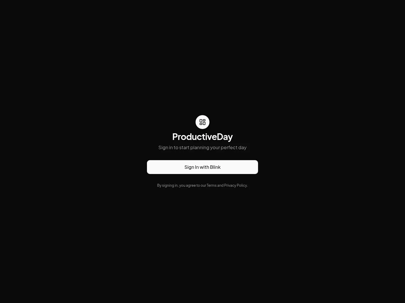 ProductiveDay Planner