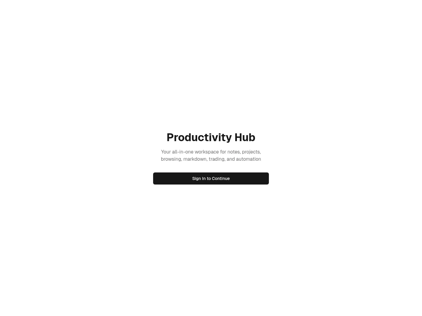 All-in-One Productivity Hub