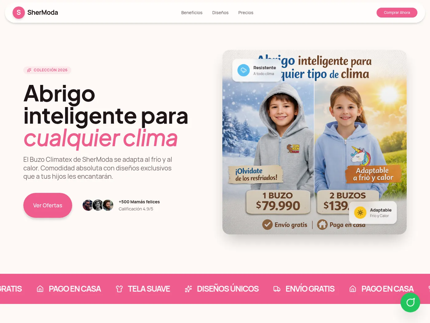 Producto Landing Pro