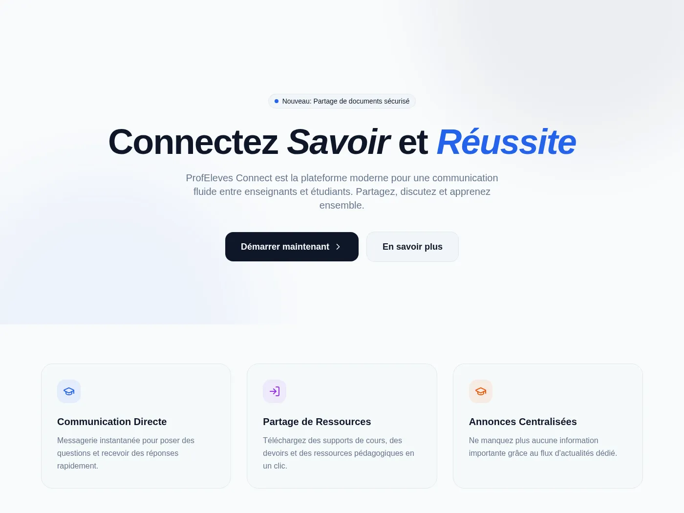 ProfEleves Connect