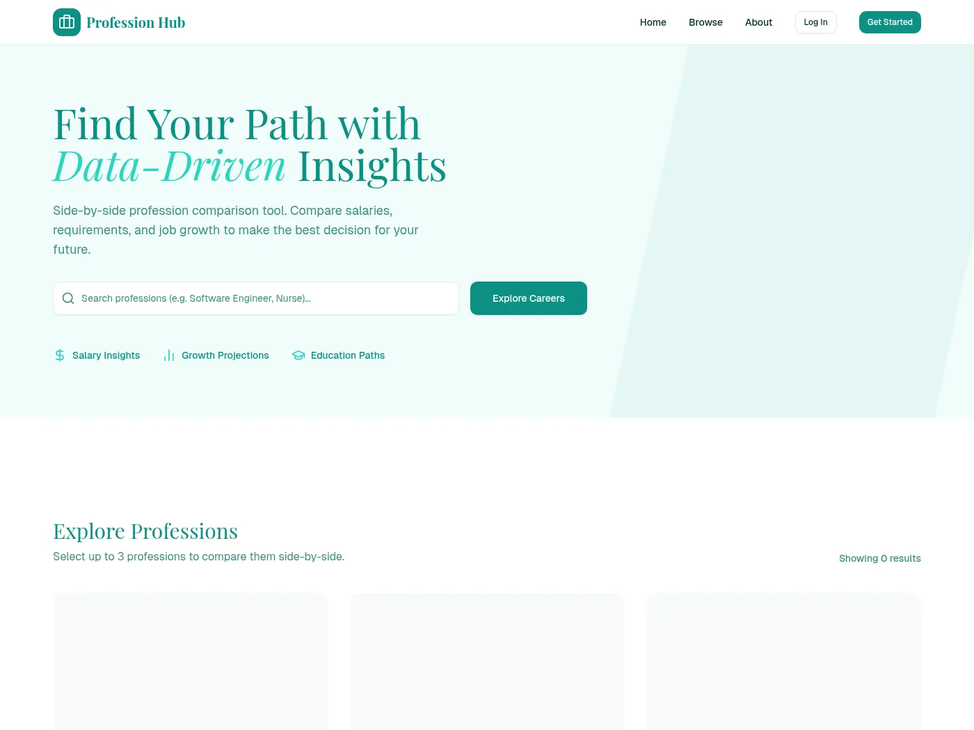 Profession Compare Hub