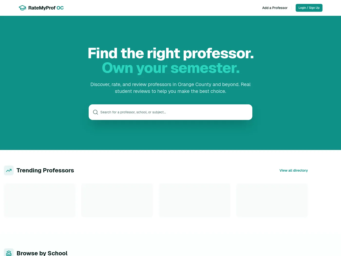 Professors OC Directory