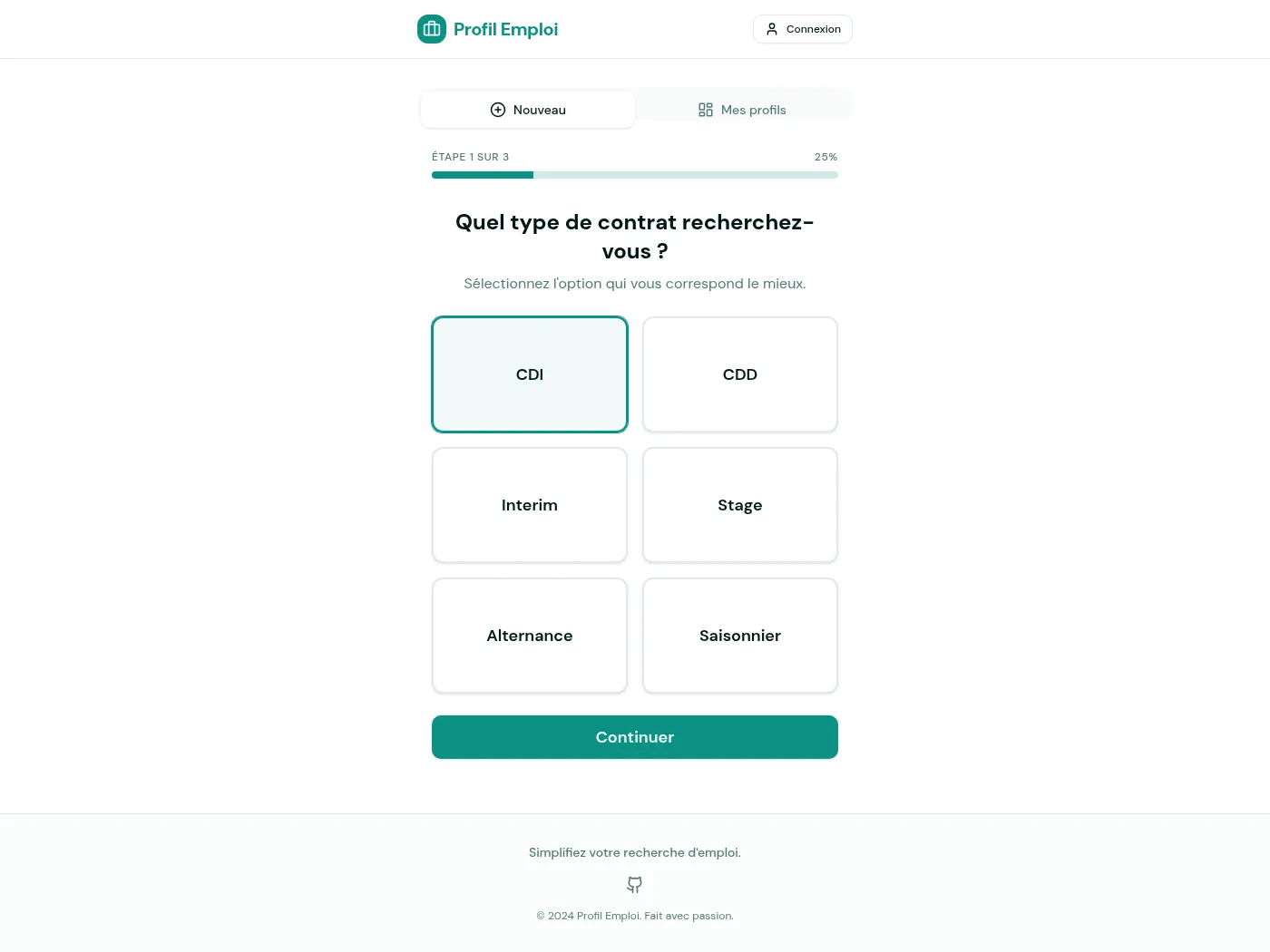 Profil Emploi App